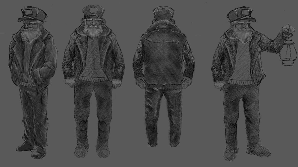 ArtStation - Personal project - character concept - the lighthouse keeper