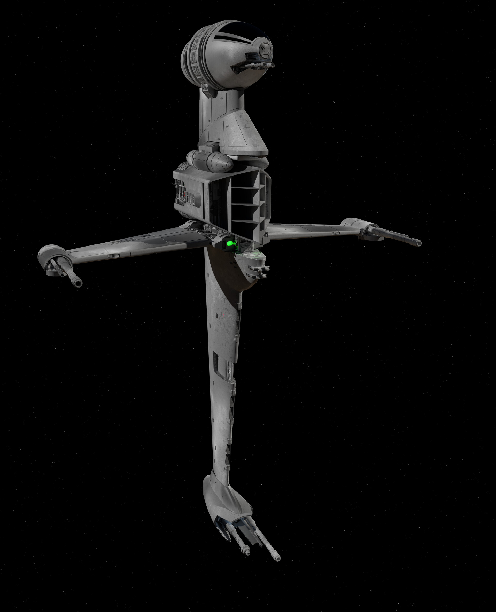 bass Mania - modeling and render B_WING FIGHTER_ Stars Wars_Rebel ...