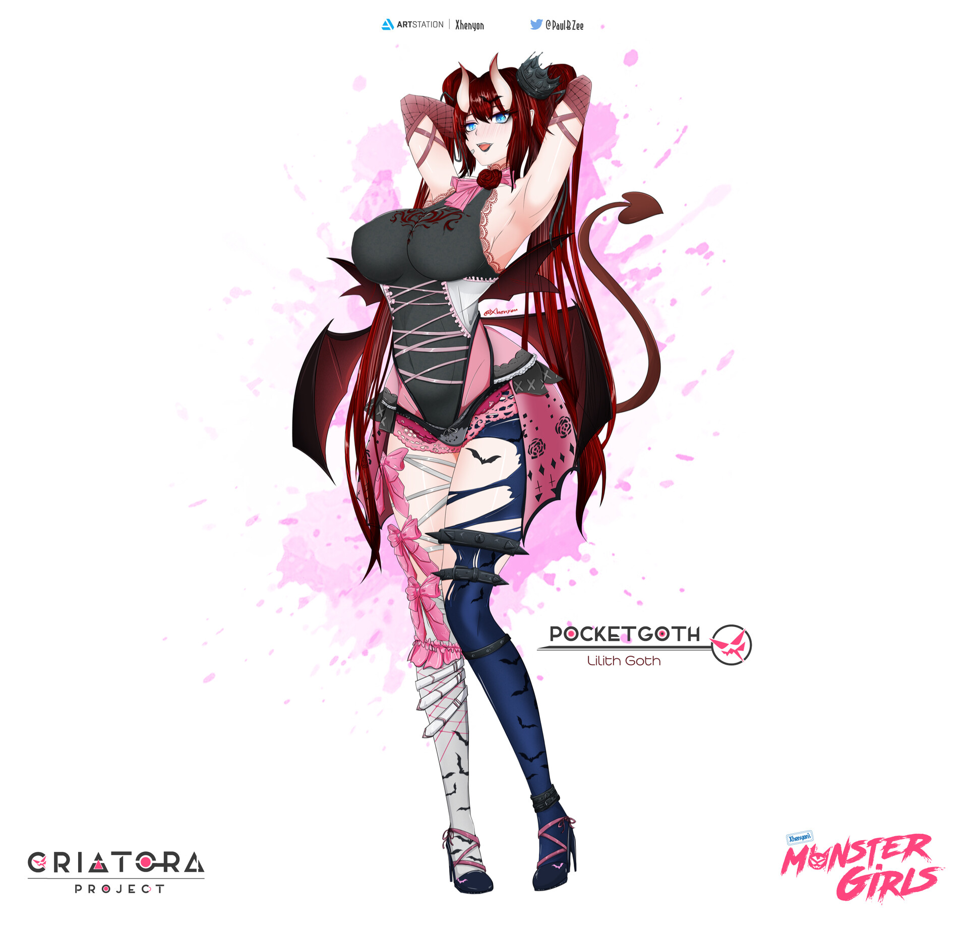 ArtStation - p0cketg0th - Lilith Goth