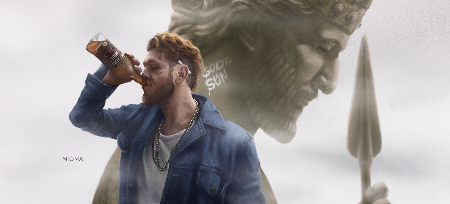 ArtStation - Mad Sweeney ("American Gods" Fan art)
