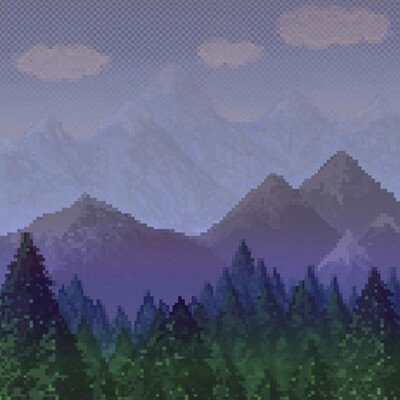 ArtStation - Pixel Mountains 2020