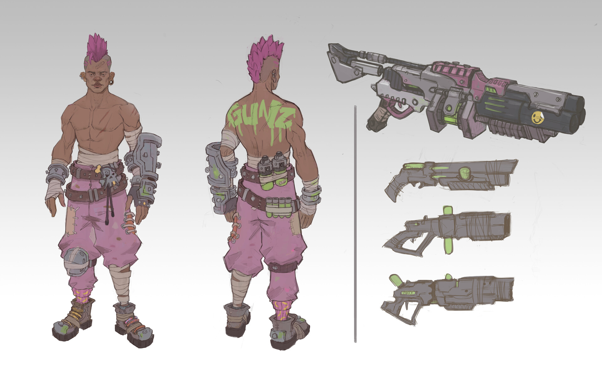 ArtStation - Borderlands type character