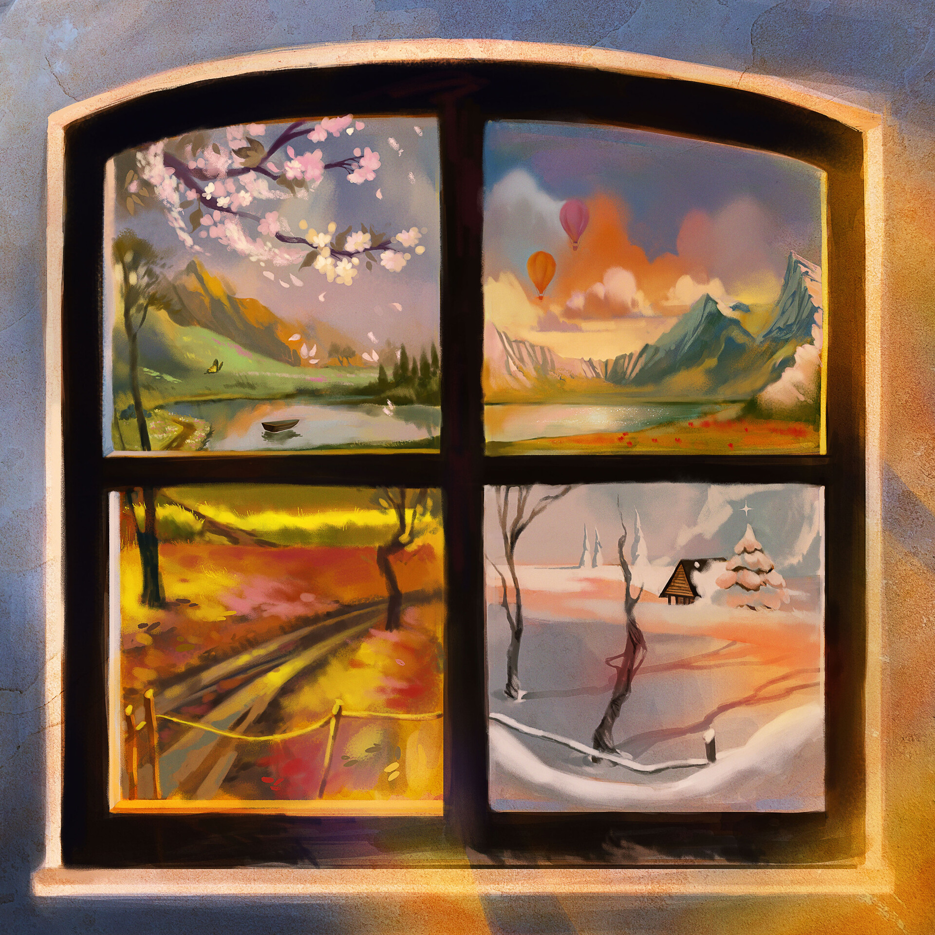 ArtStation - Seasons, commissioned Album cover