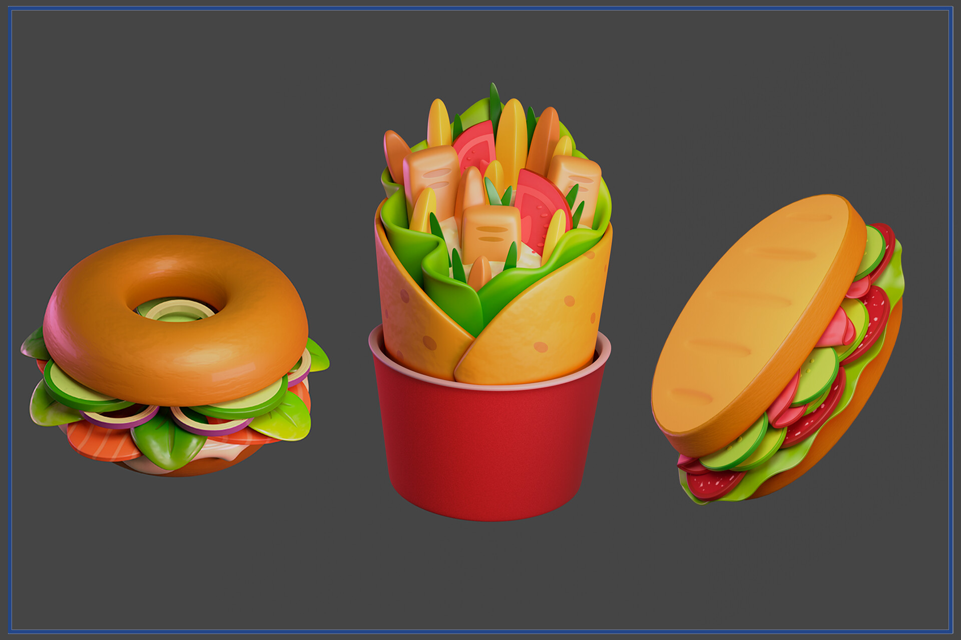 ArtStation - Stylized food