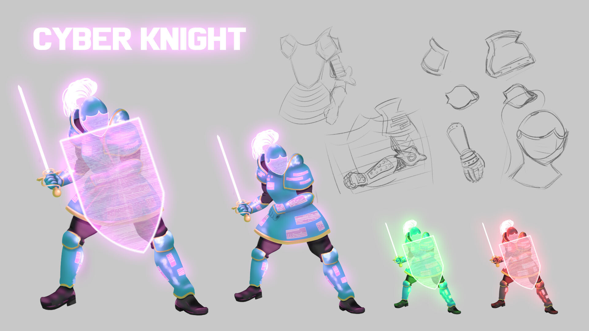 ArtStation - Cyberpunk knight concept art