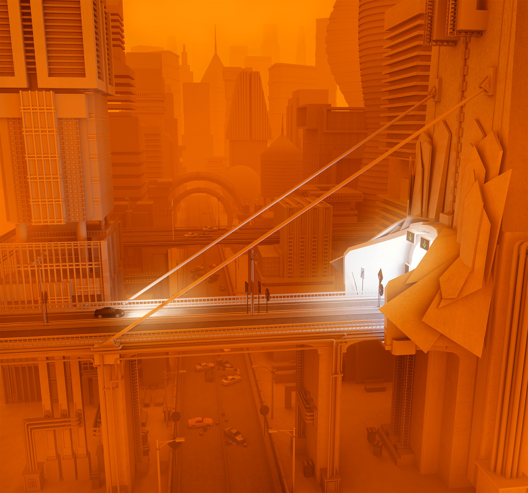 Dystopian City, by Mani Haider : r/ImaginaryCityscapes