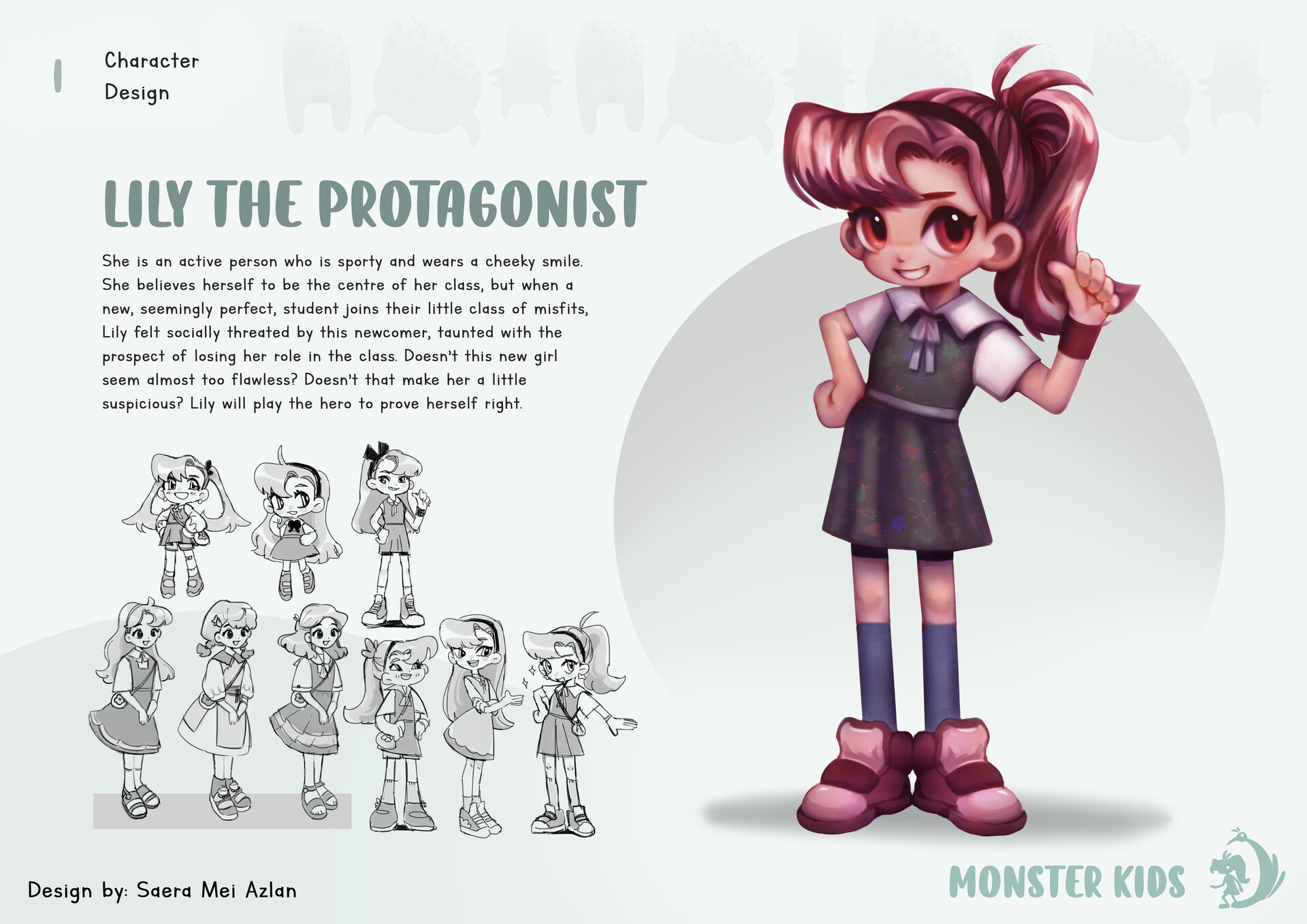 ArtStation - Monster Kids - Lily