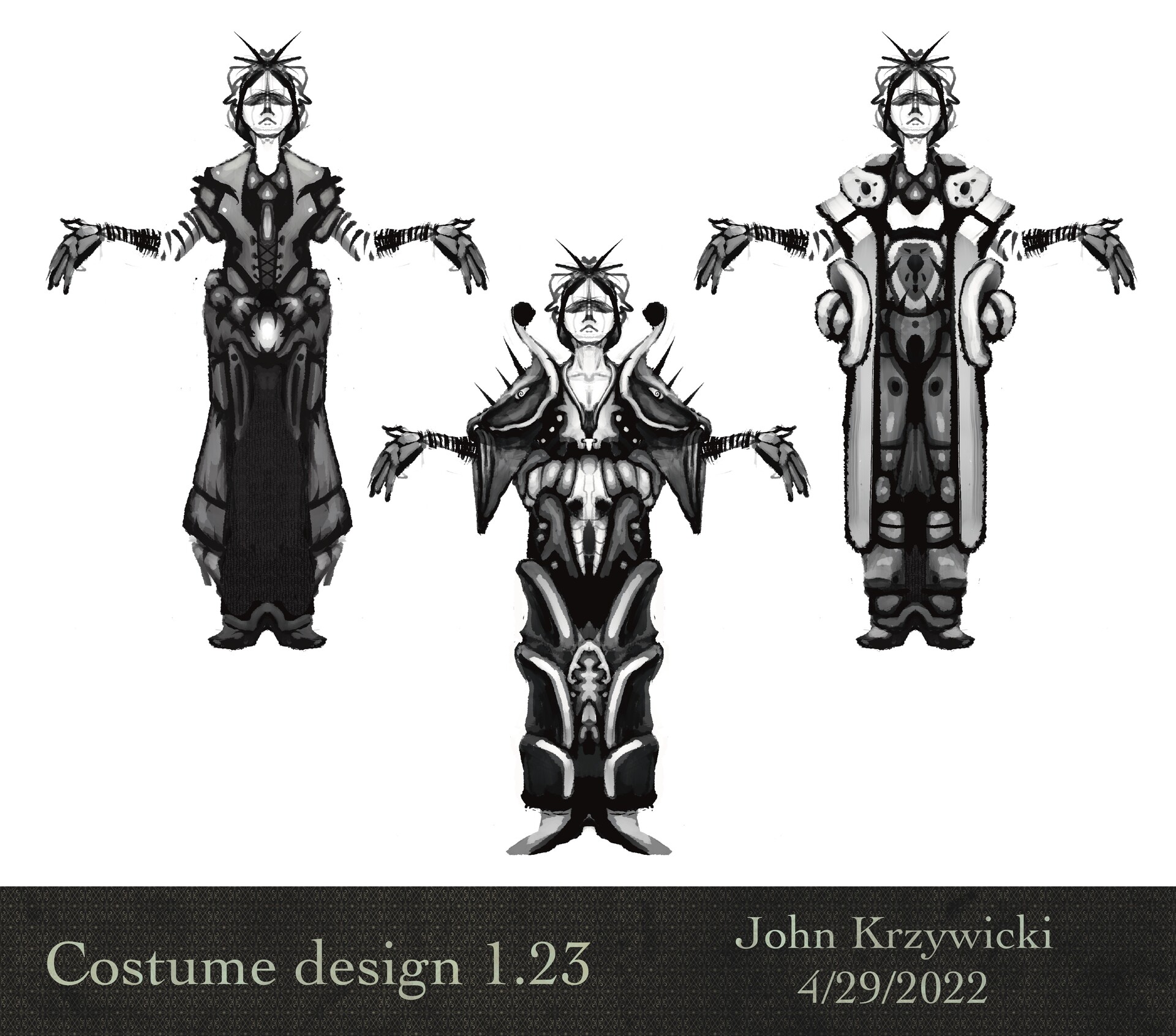 ArtStation - Costume design sheet 1.23