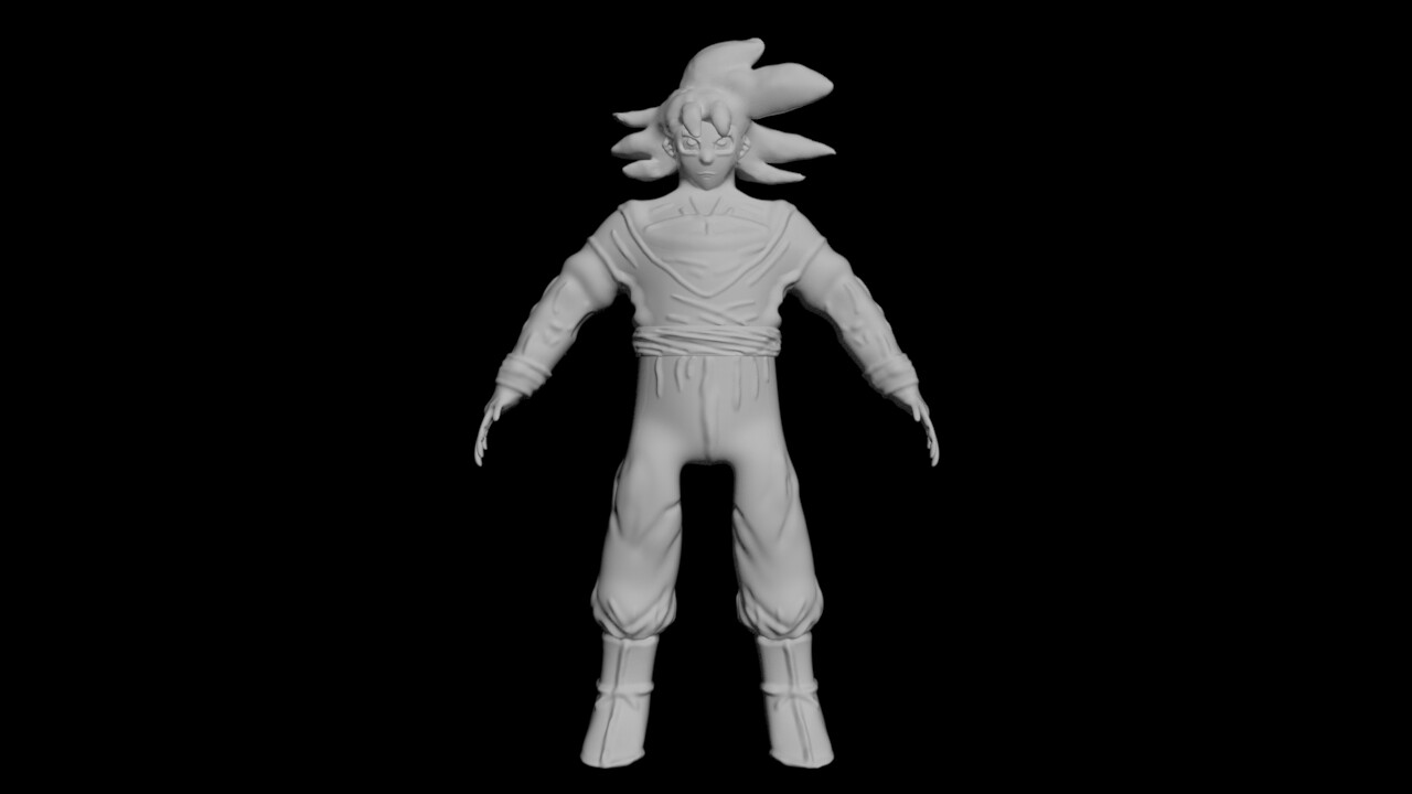 ArtStation - Goku 3D Model