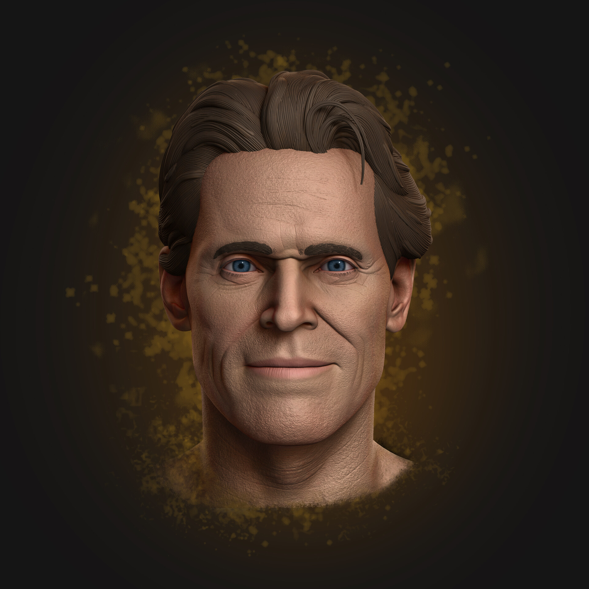 ArtStation - Willem Defoe Bust, Globin