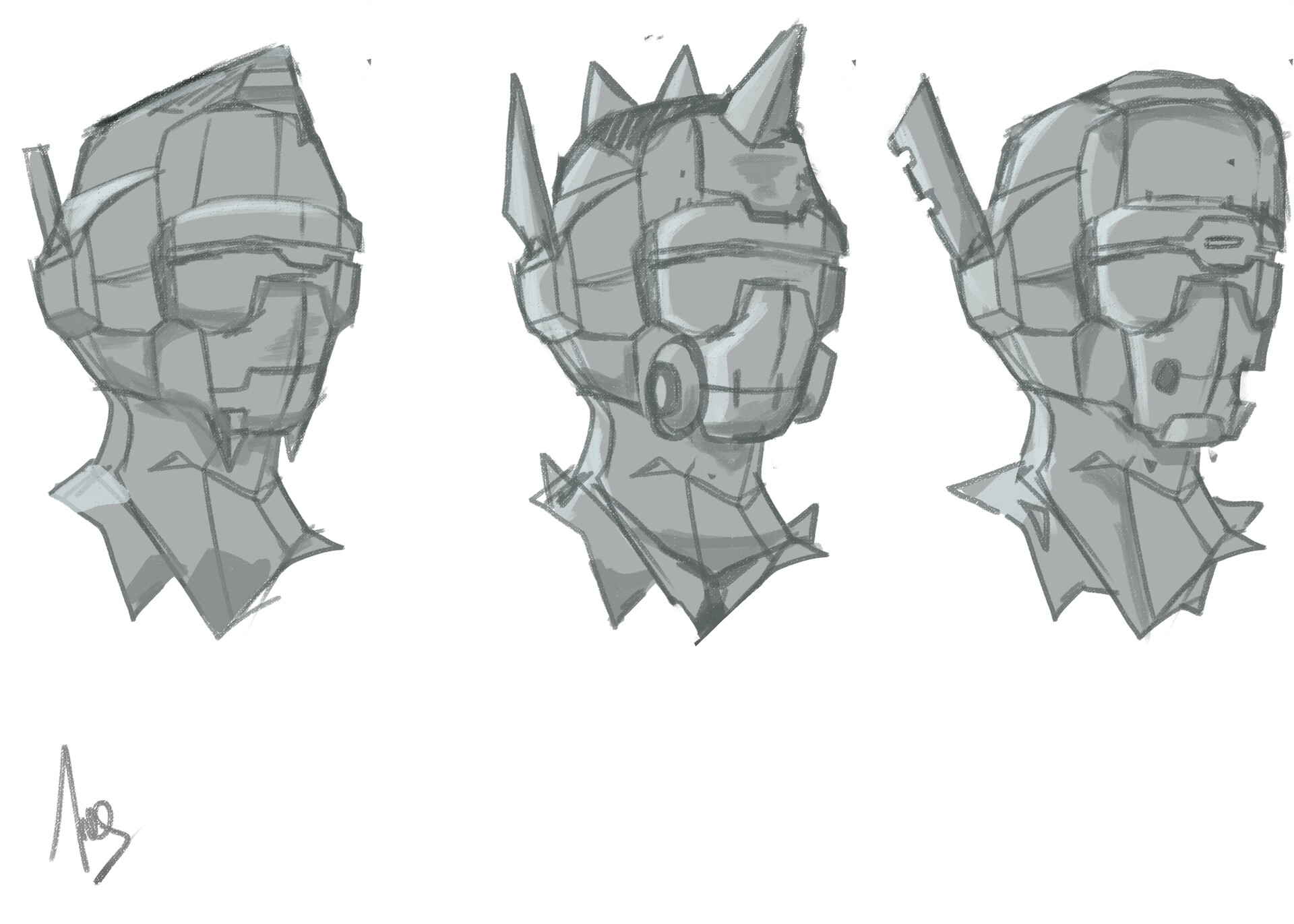 ArtStation - Robot helmets