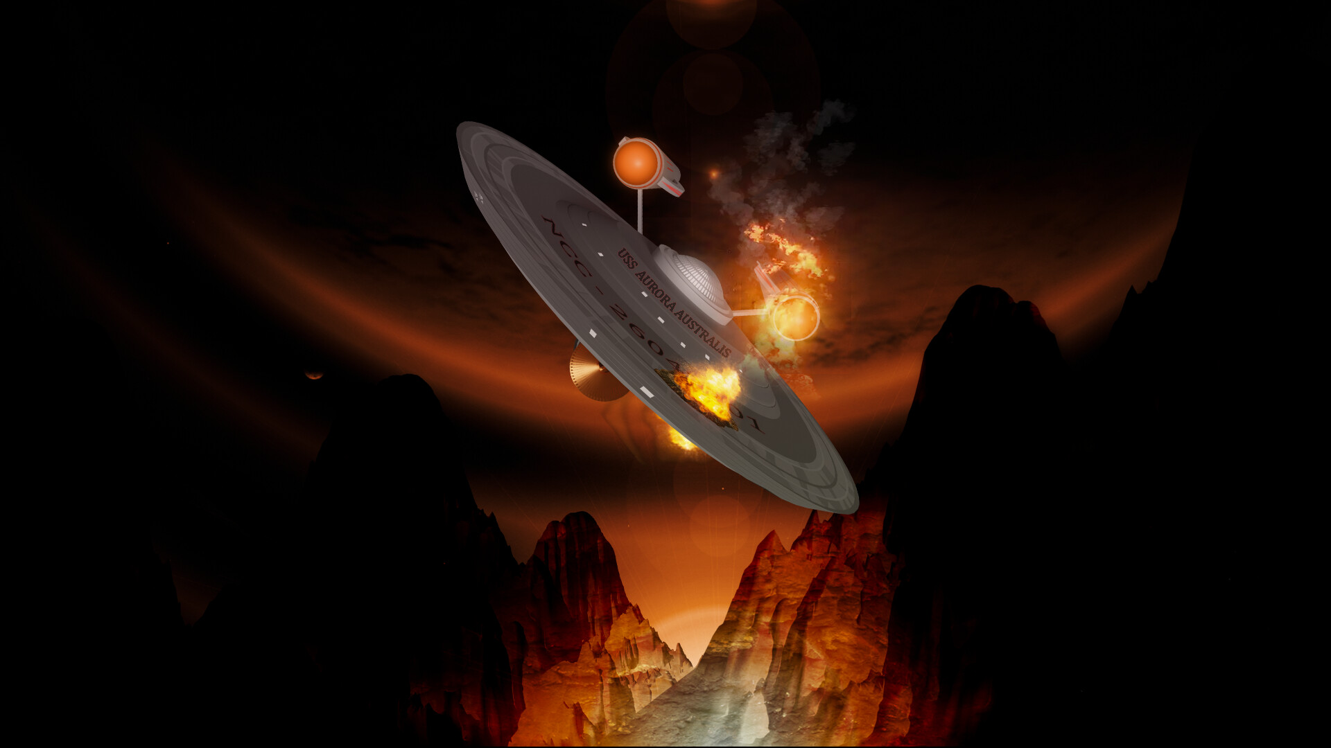 ArtStation - Star Trek Ship in Distress.