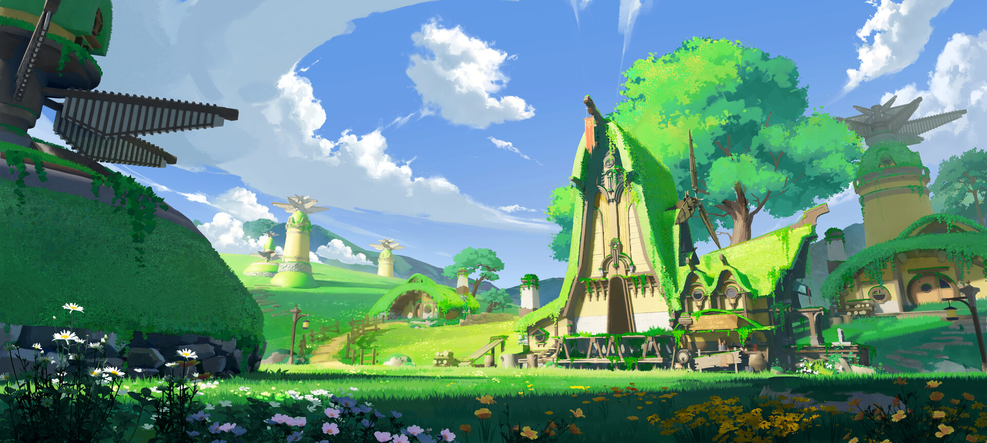 ArtStation - The Shire：tribe of wind 夏尔：风之部落