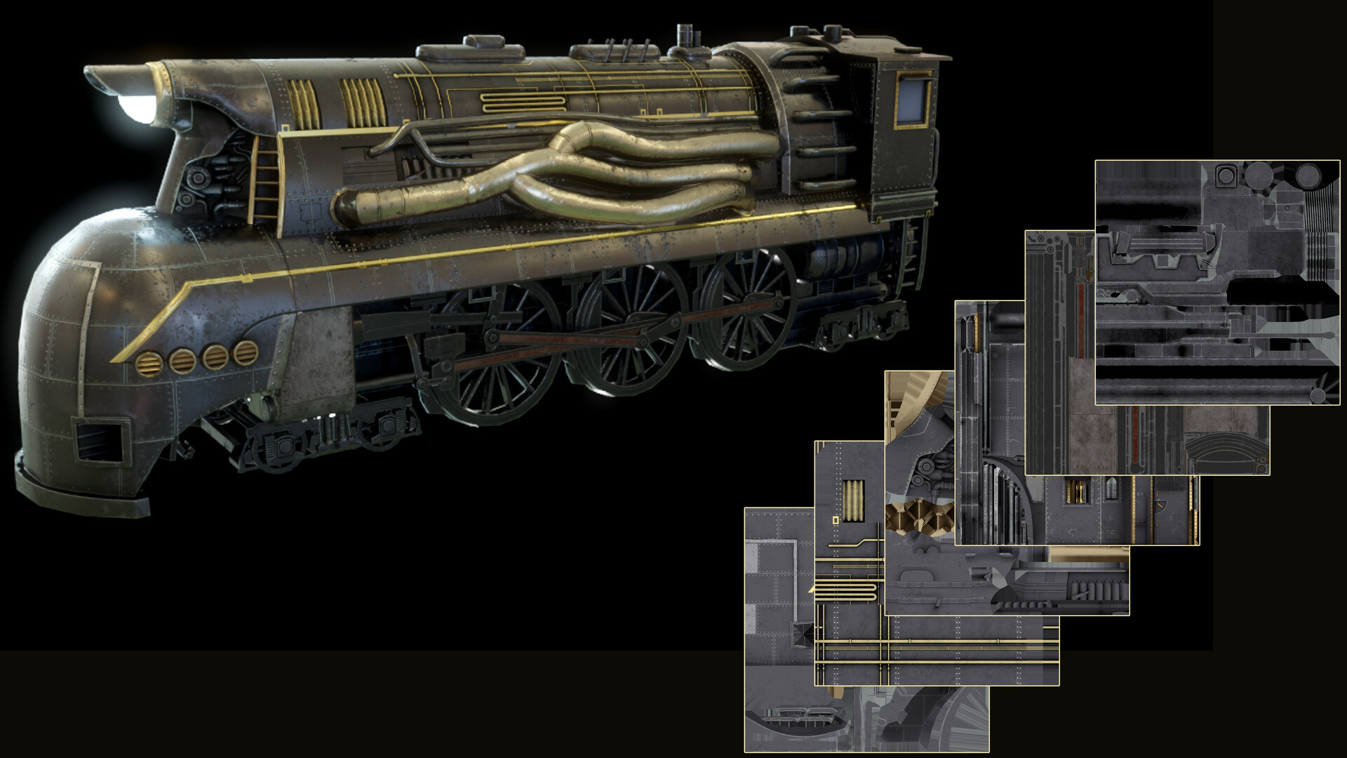 ArtStation - Final Fantasy VII Train