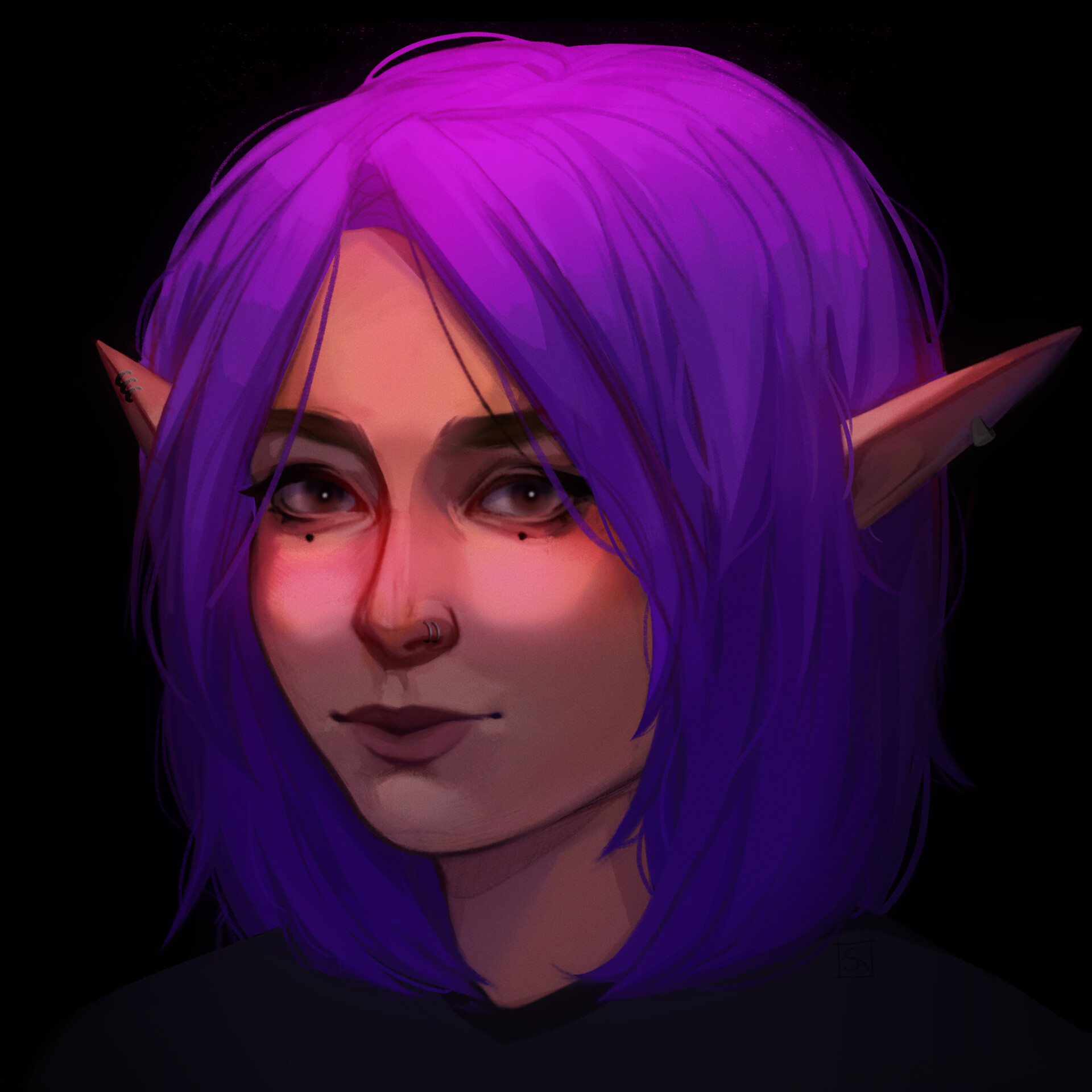 ArtStation - An elf among humans?