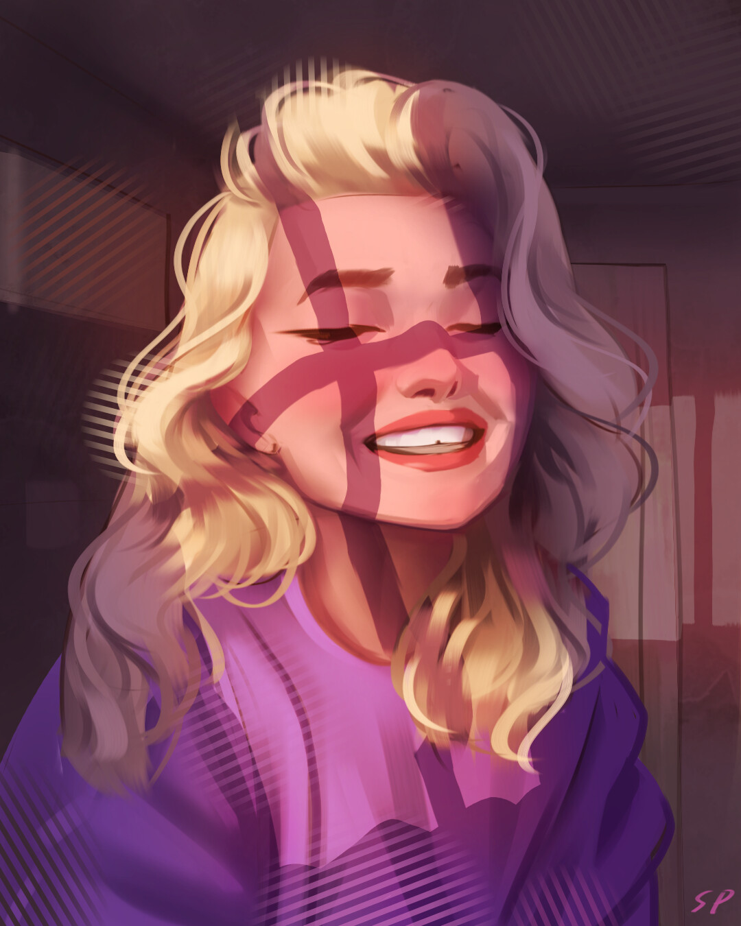 ArtStation - Smiling happy girl :3