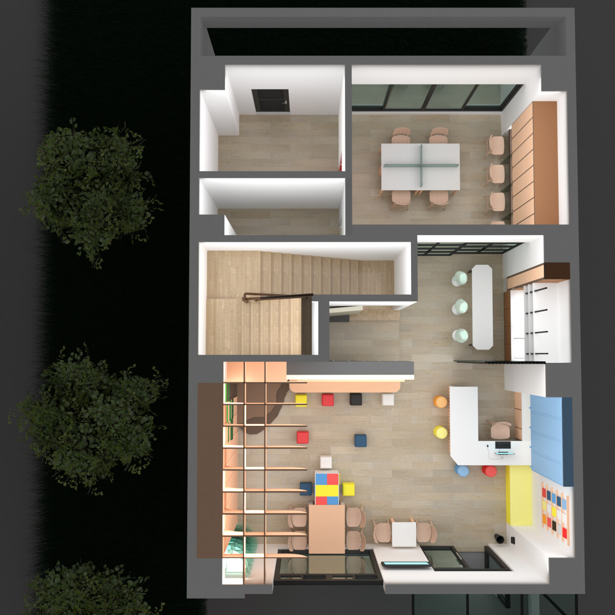 ArtStation - Cram School / 1F