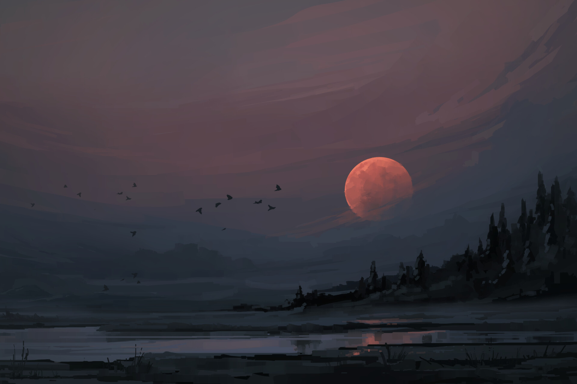 ArtStation - Blood Moon