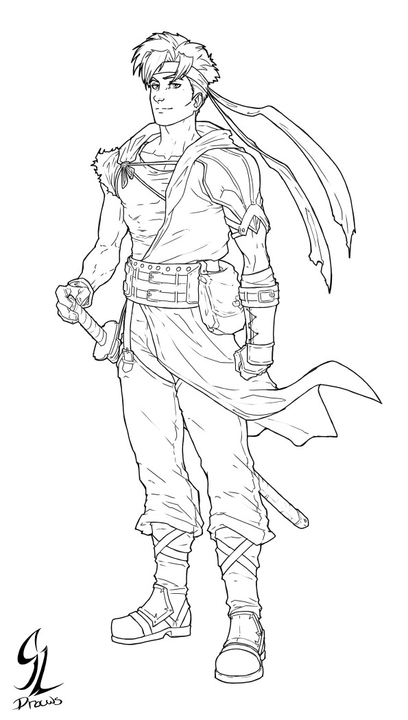 chrono silver coloring pages