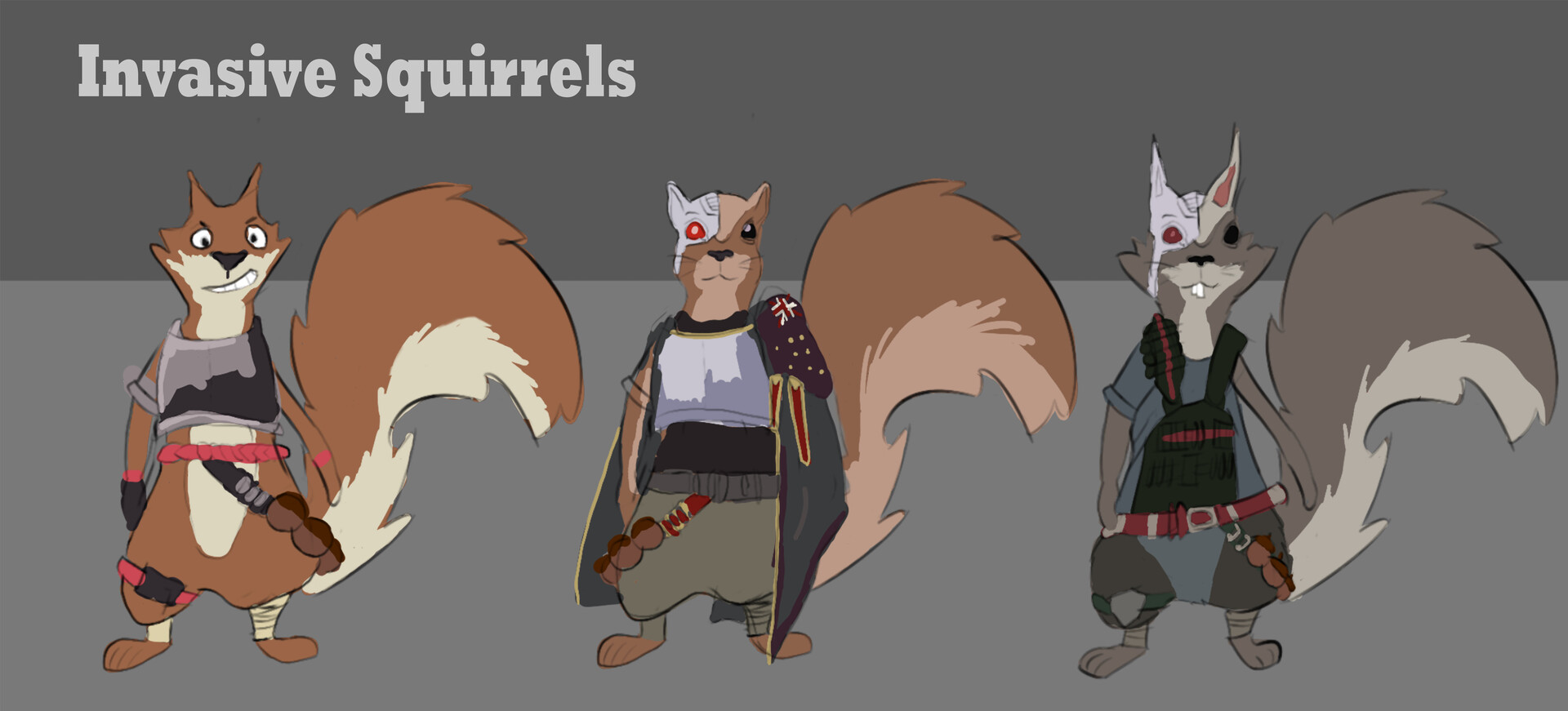ArtStation - K9-Krew Project: Evil squirrel Concepts
