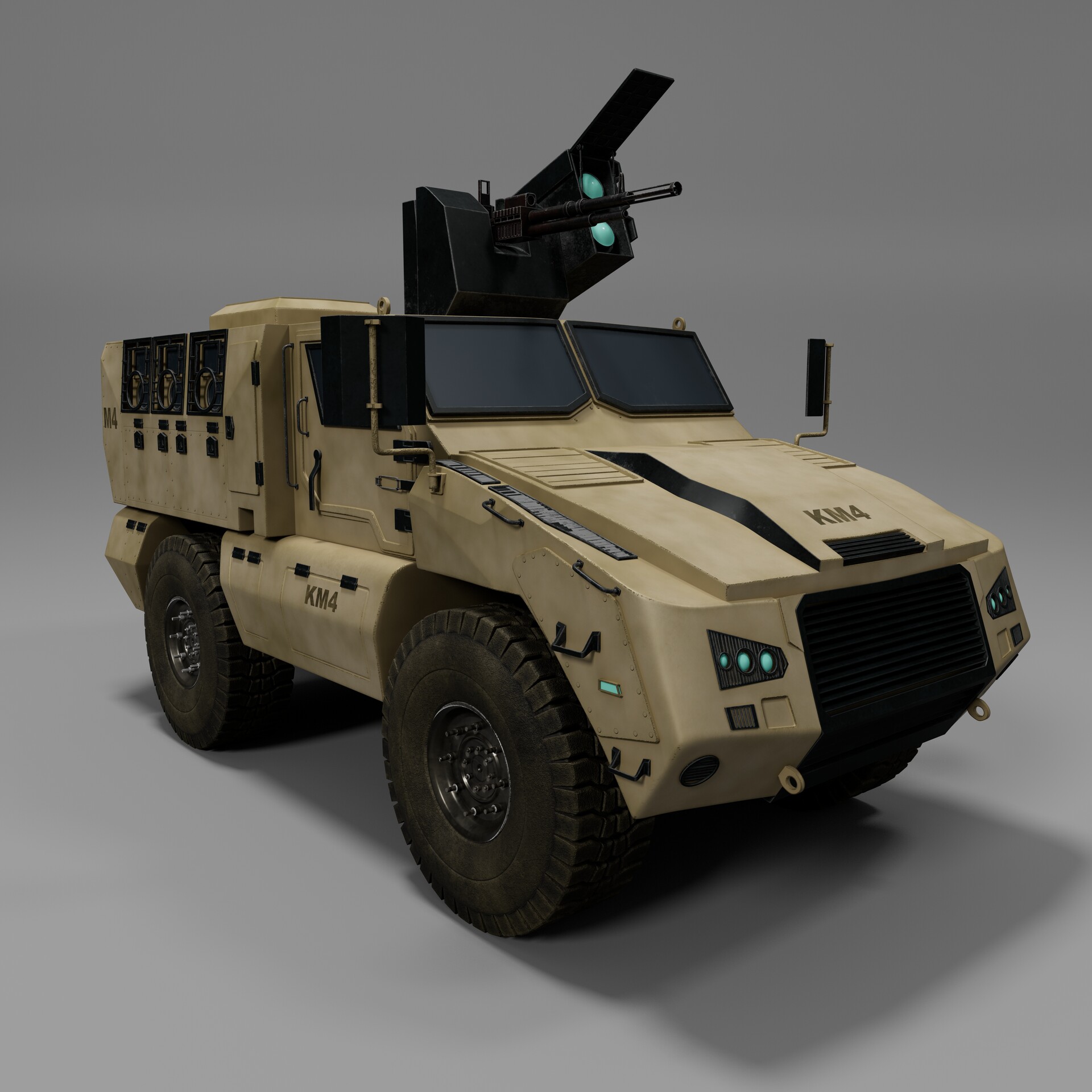 ArtStation - KM4 Army Truck ( Vehicle )