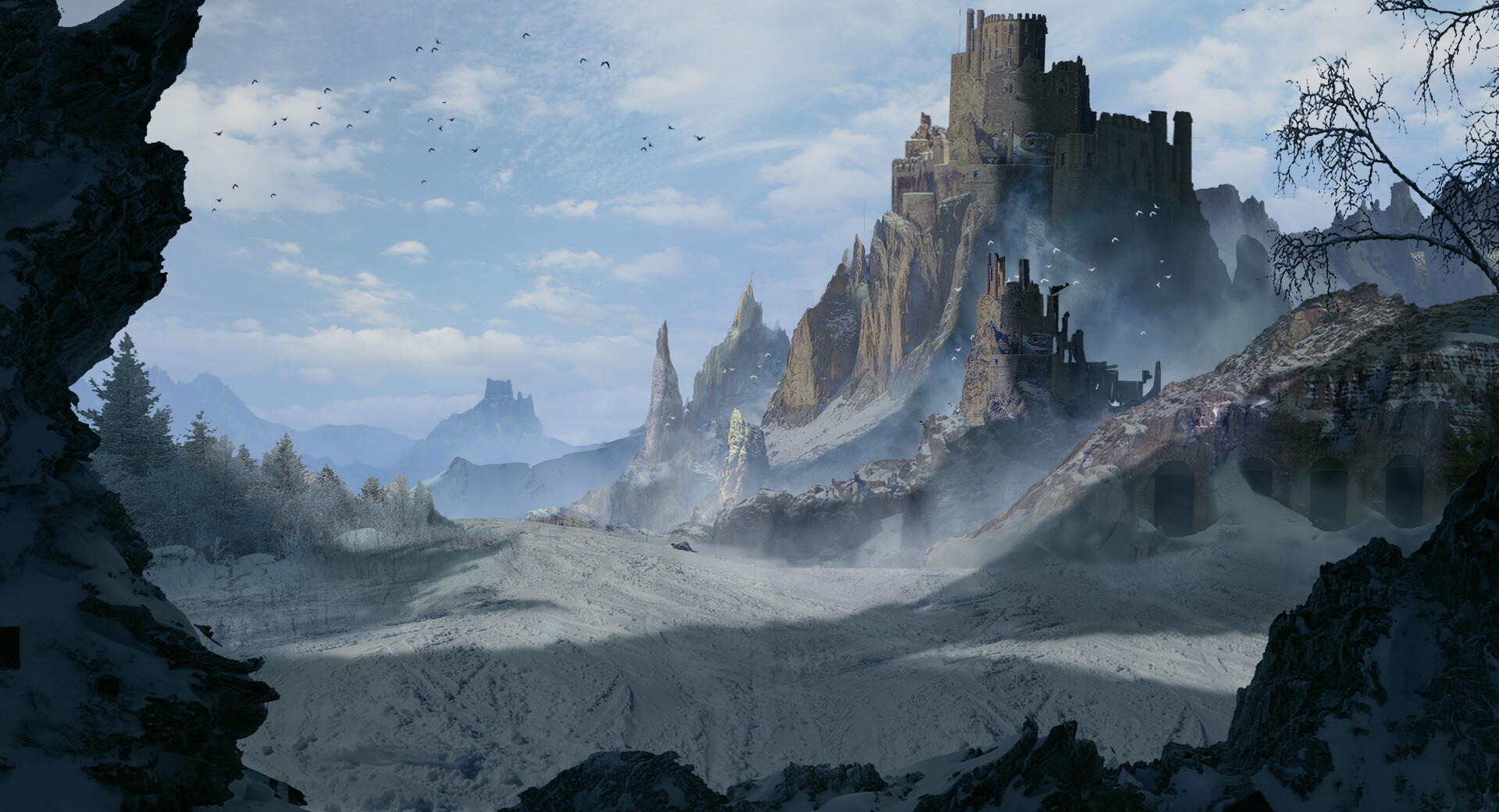 ArtStation - Unknown Forts in Snow World