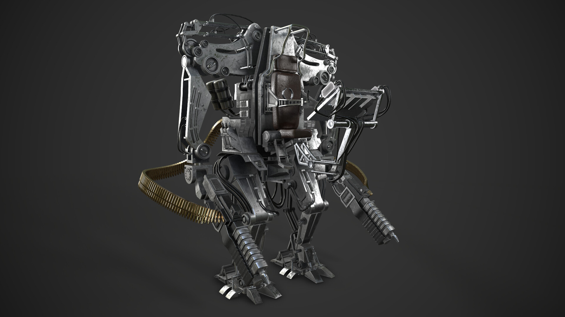 ArtStation - Armored Personnel Unit (APU) Mech 3D Model