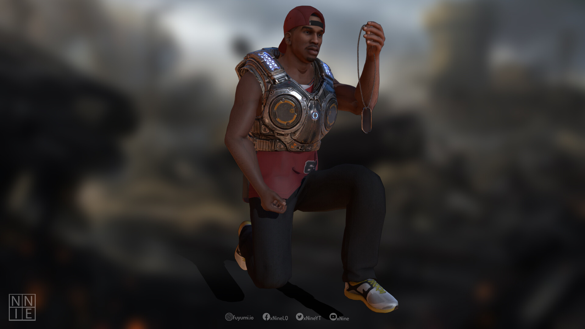 xNine - Carl Johnson 3D model (Mode COG)