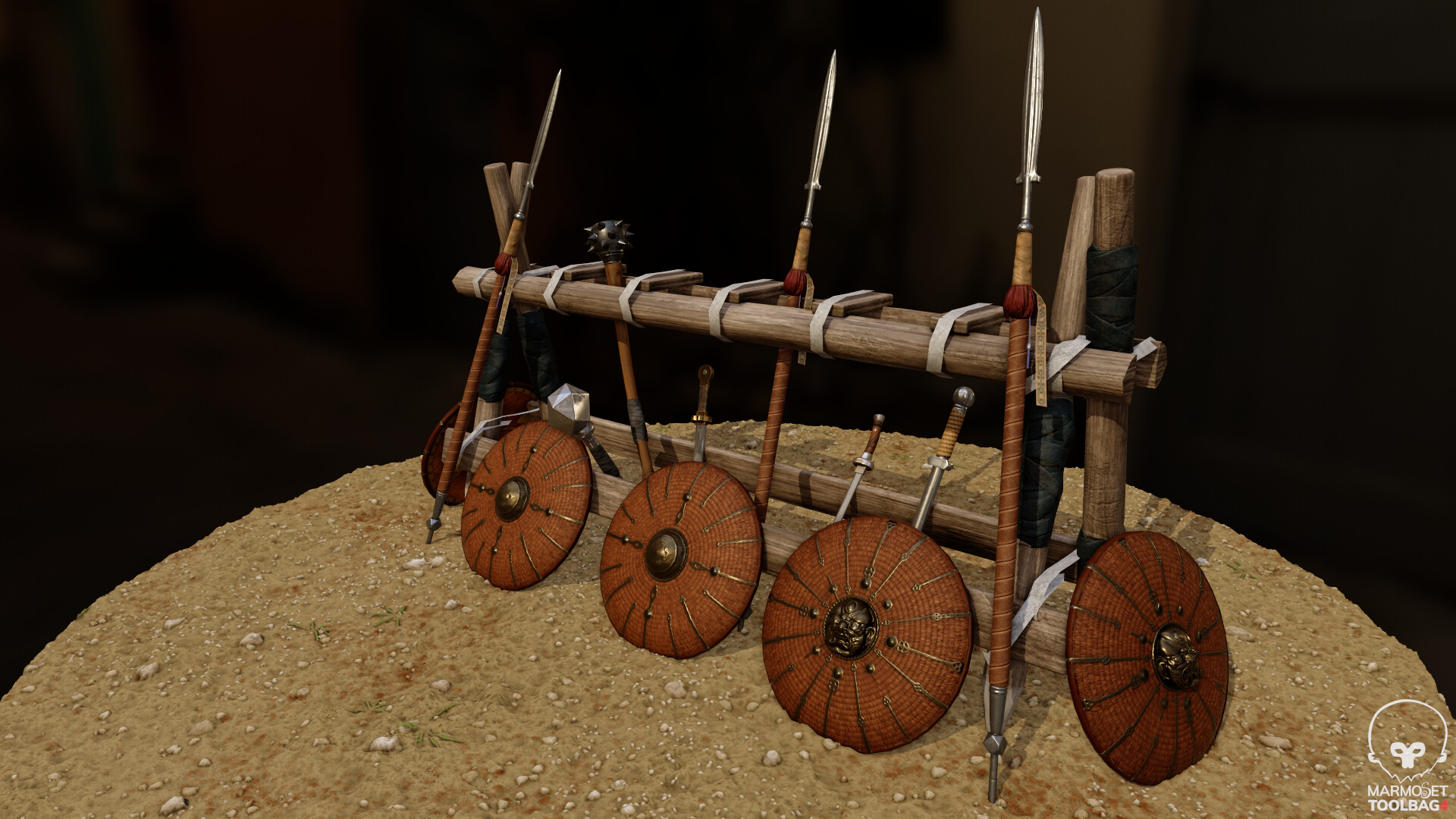 ArtStation - Art test: Weapon Rack