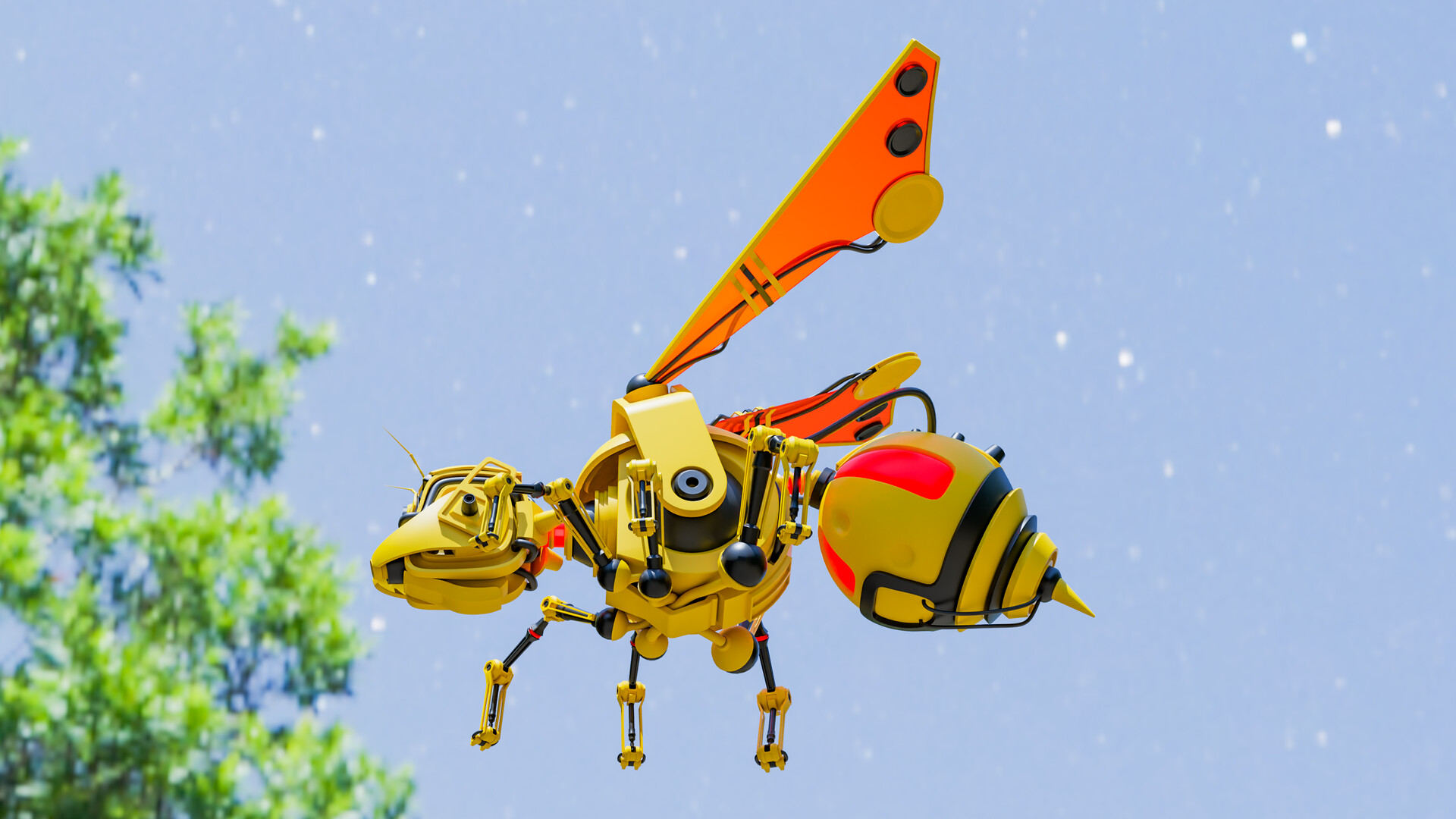 ArtStation - 3d bee robot