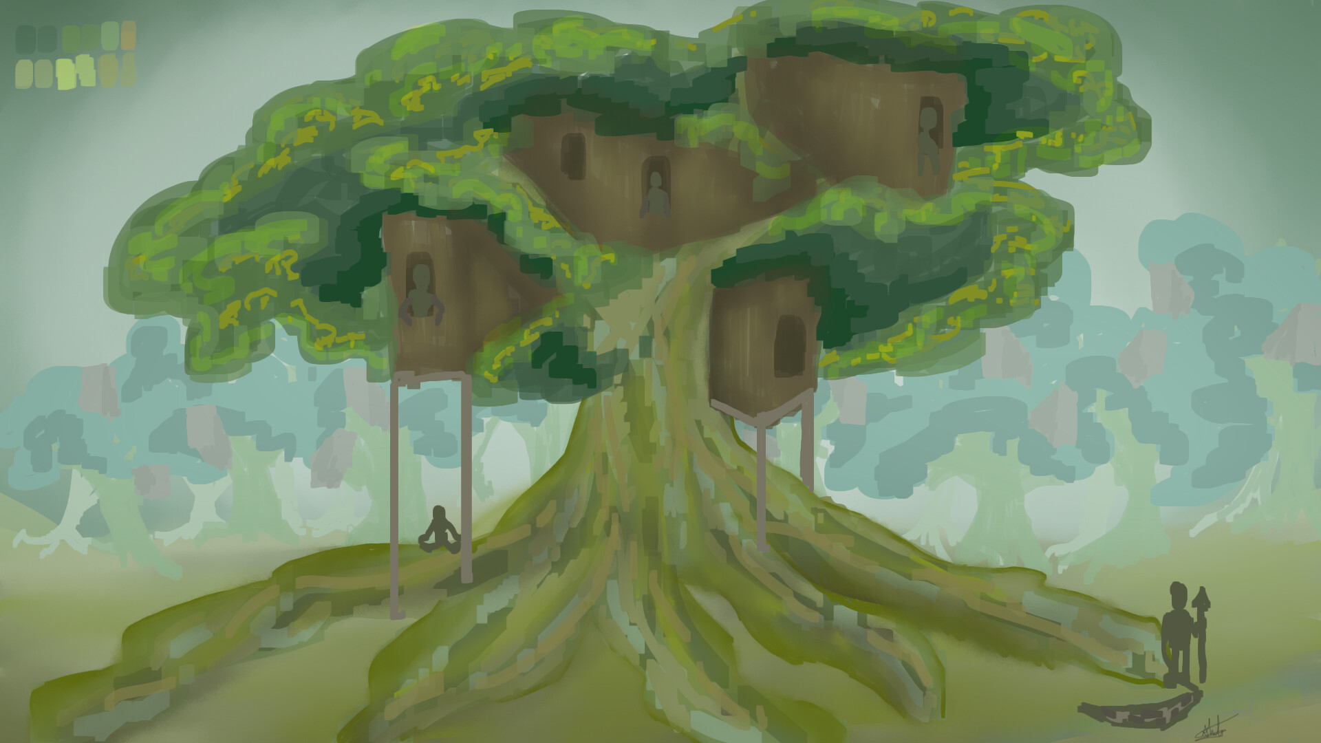 ArtStation - Project 7 -Swamp Town