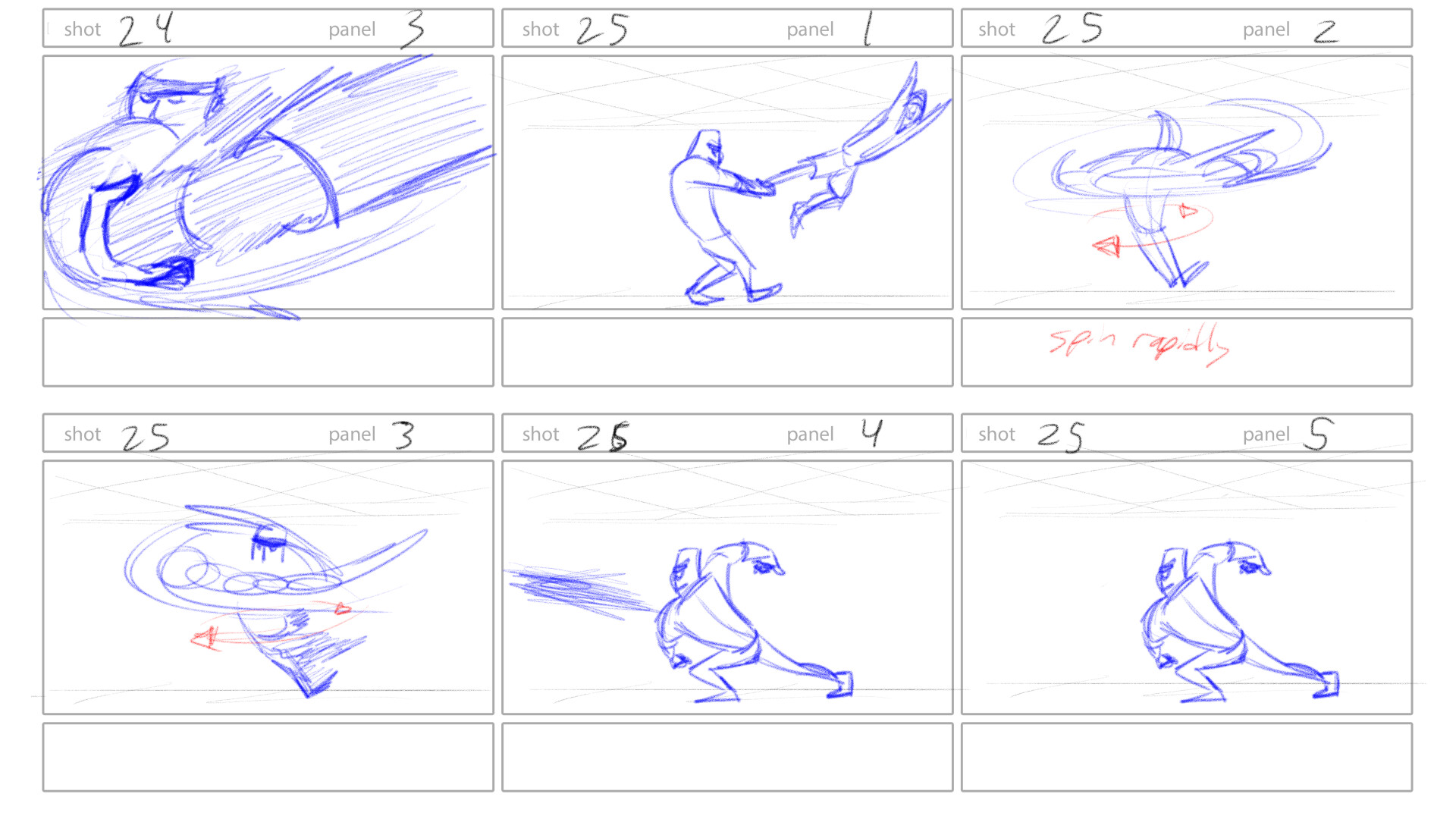 Fabian Sanchez - Action Sequence Storyboard