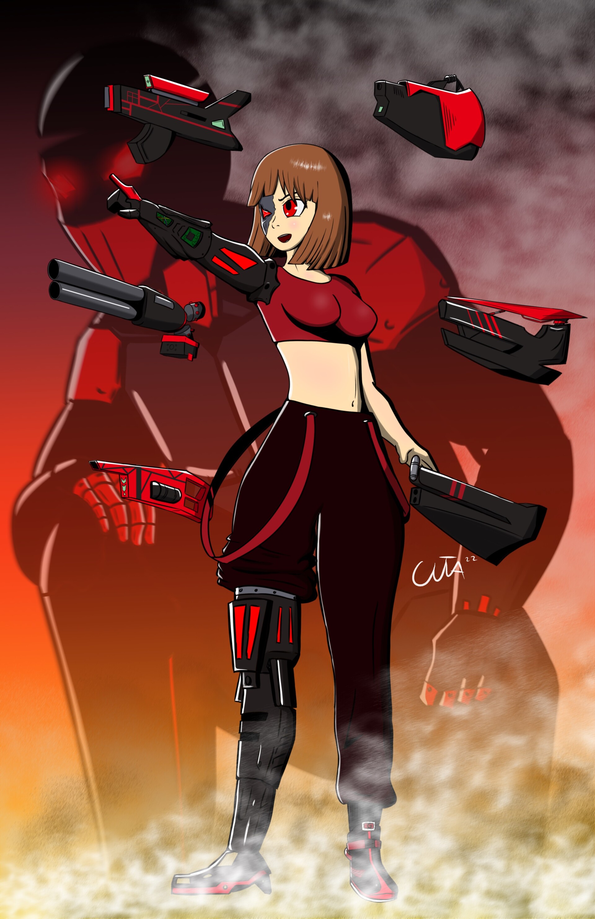 ArtStation - Gun Girl - Original Character