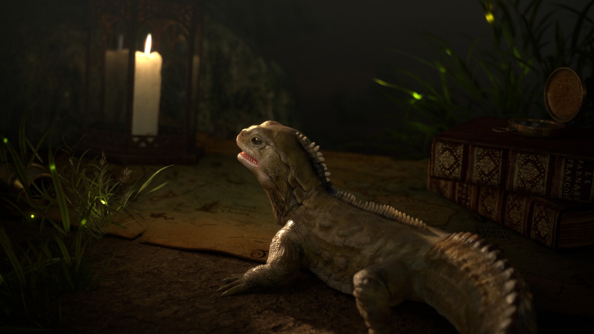 ArtStation - Tuatara Lizard Modeing