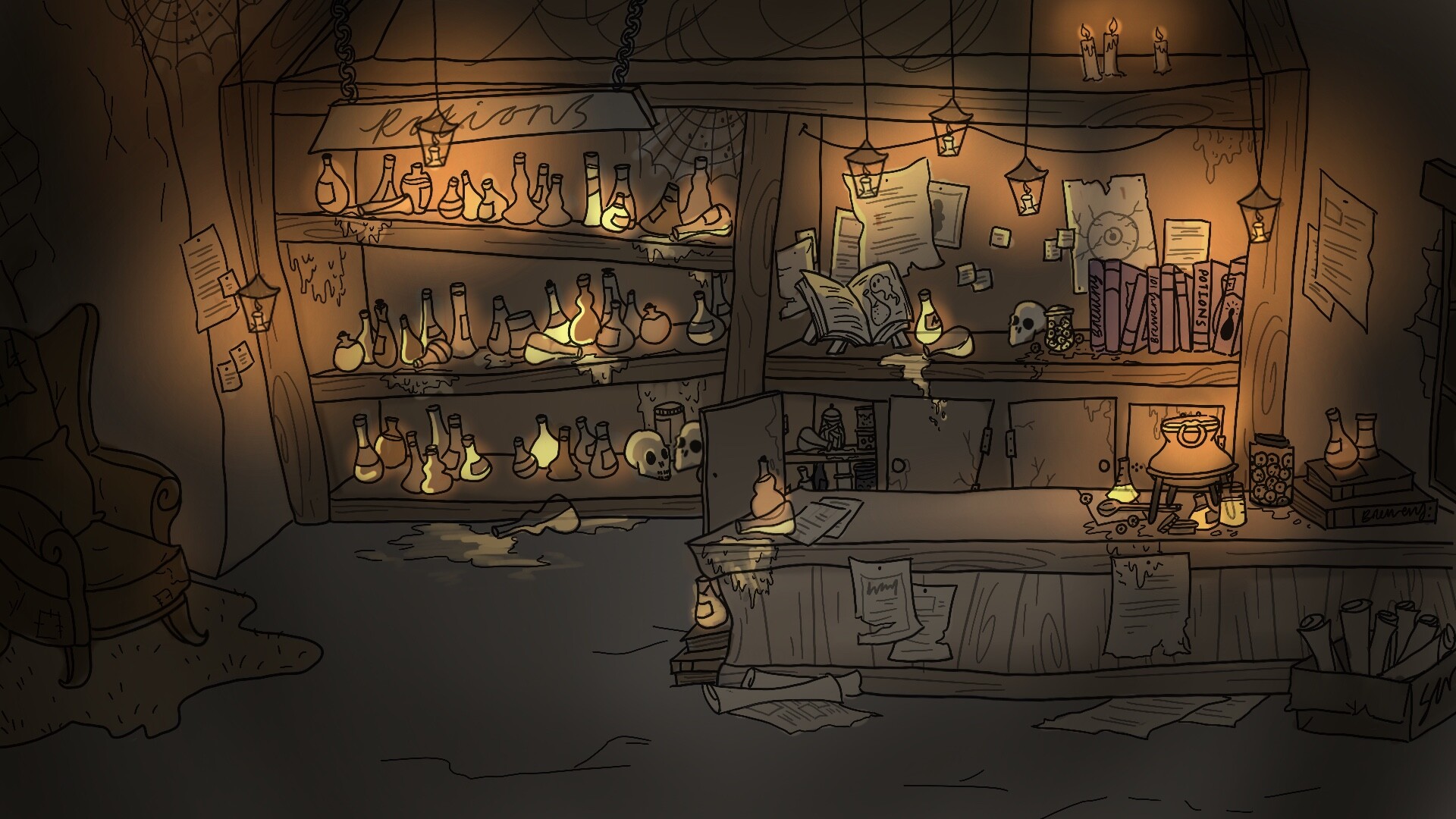 ArtStation - The Brewing room