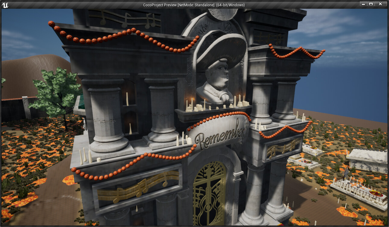 Benjamin Hood - Coco Cemetery Environment Scene