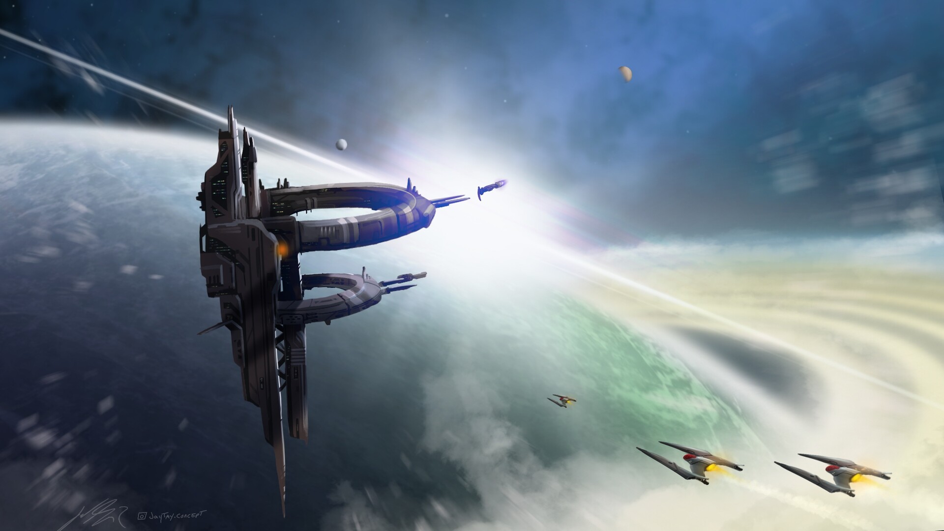 ArtStation - Space Station Key Frame