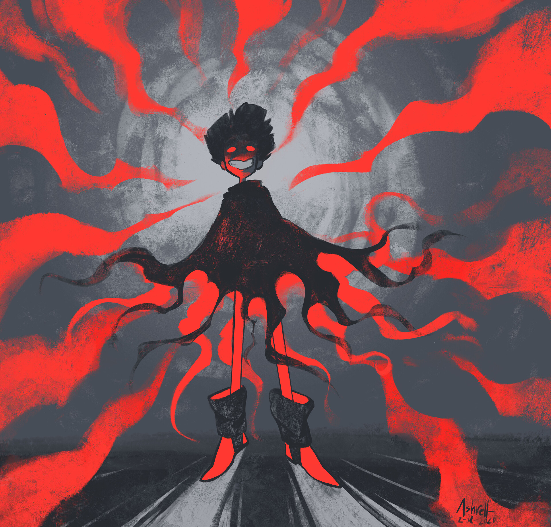 ArtStation - black and red