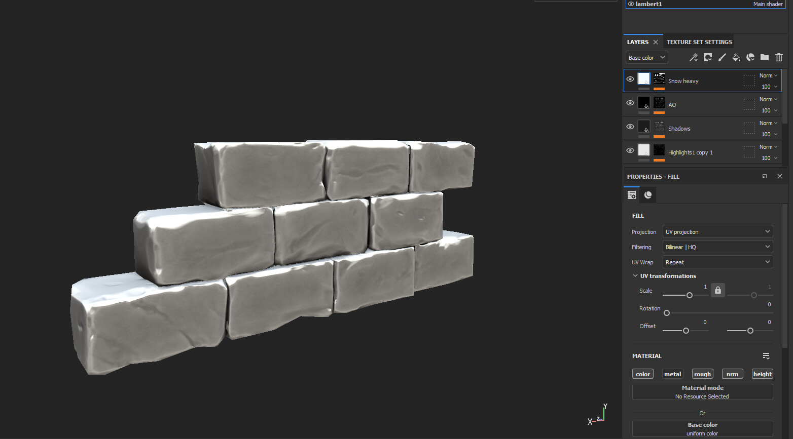 Fredrik Marcus - Environment Art - Campfire in the Winter Forest