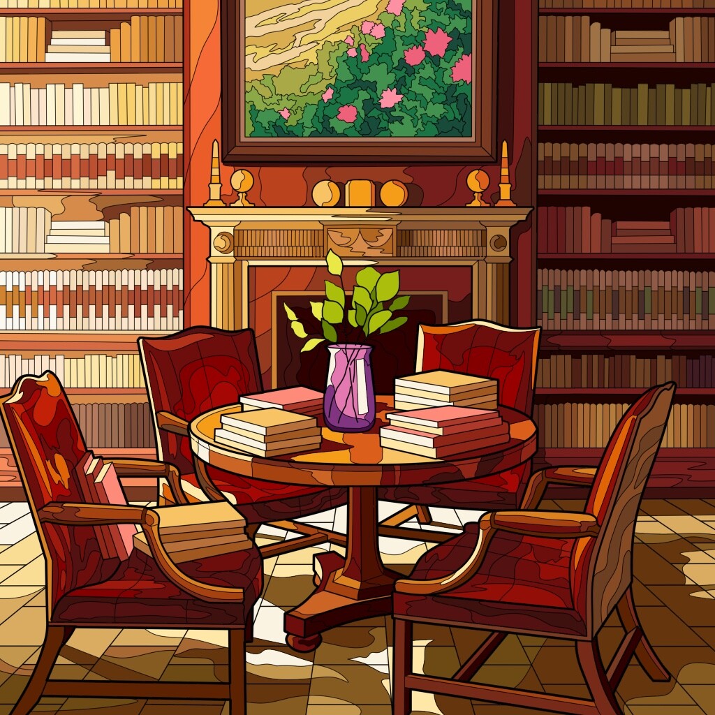 ArtStation - Library Room Design