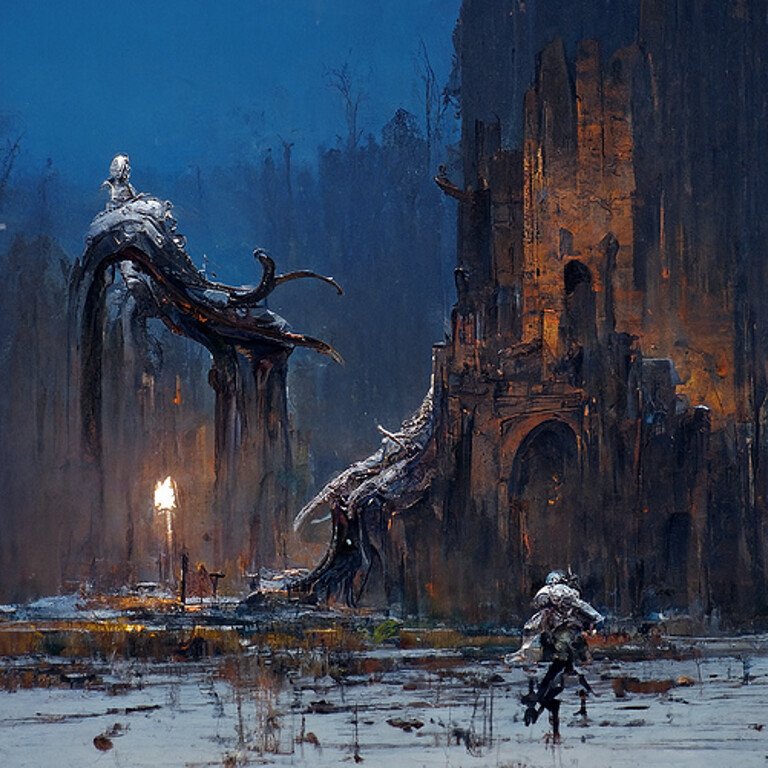 ArtStation - Eldritch Landscapes - Ruined City