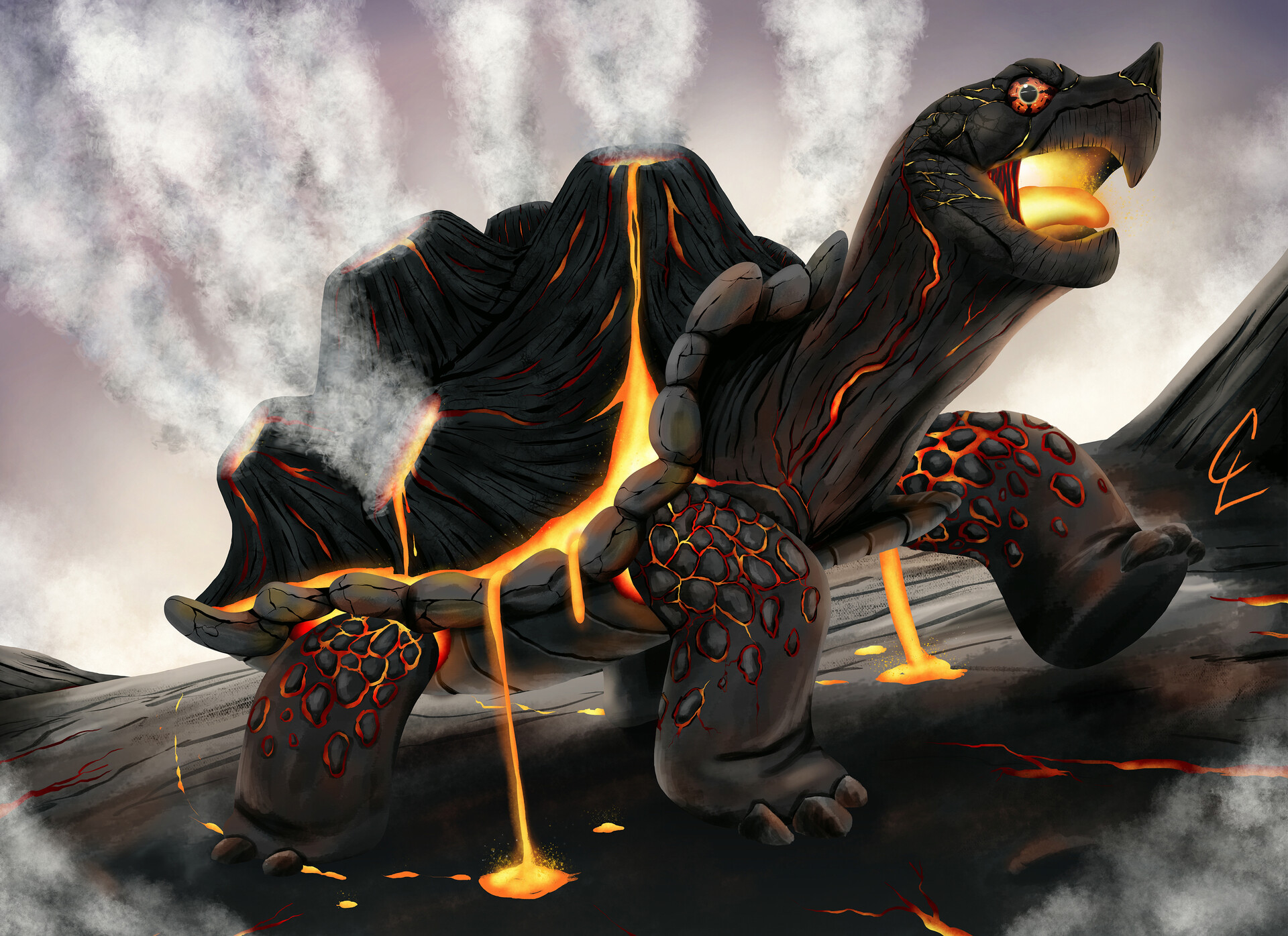 ArtStation - Volcano Turtle