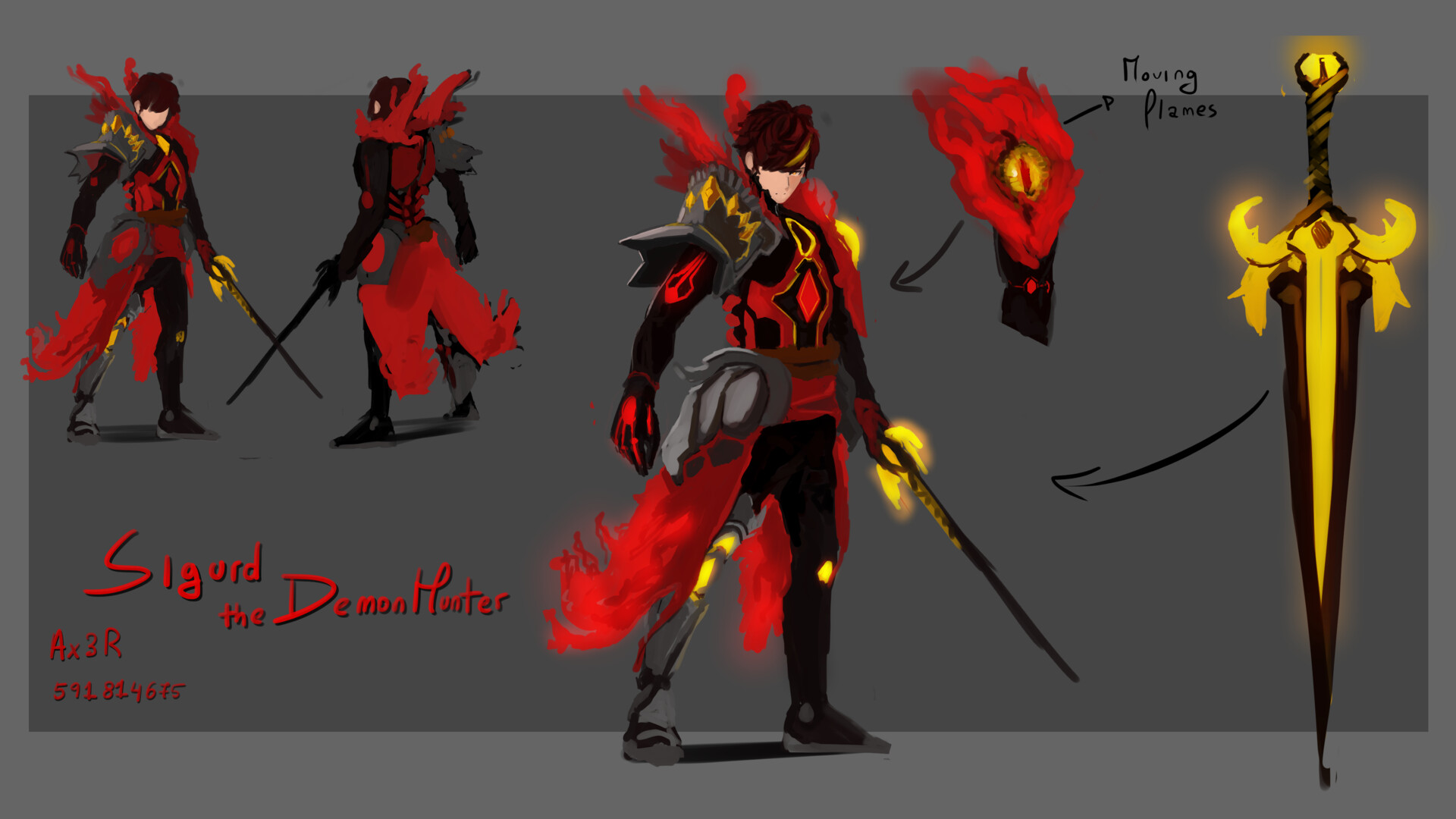 ArtStation - skin concept for Sigurd (7ds grand cross)