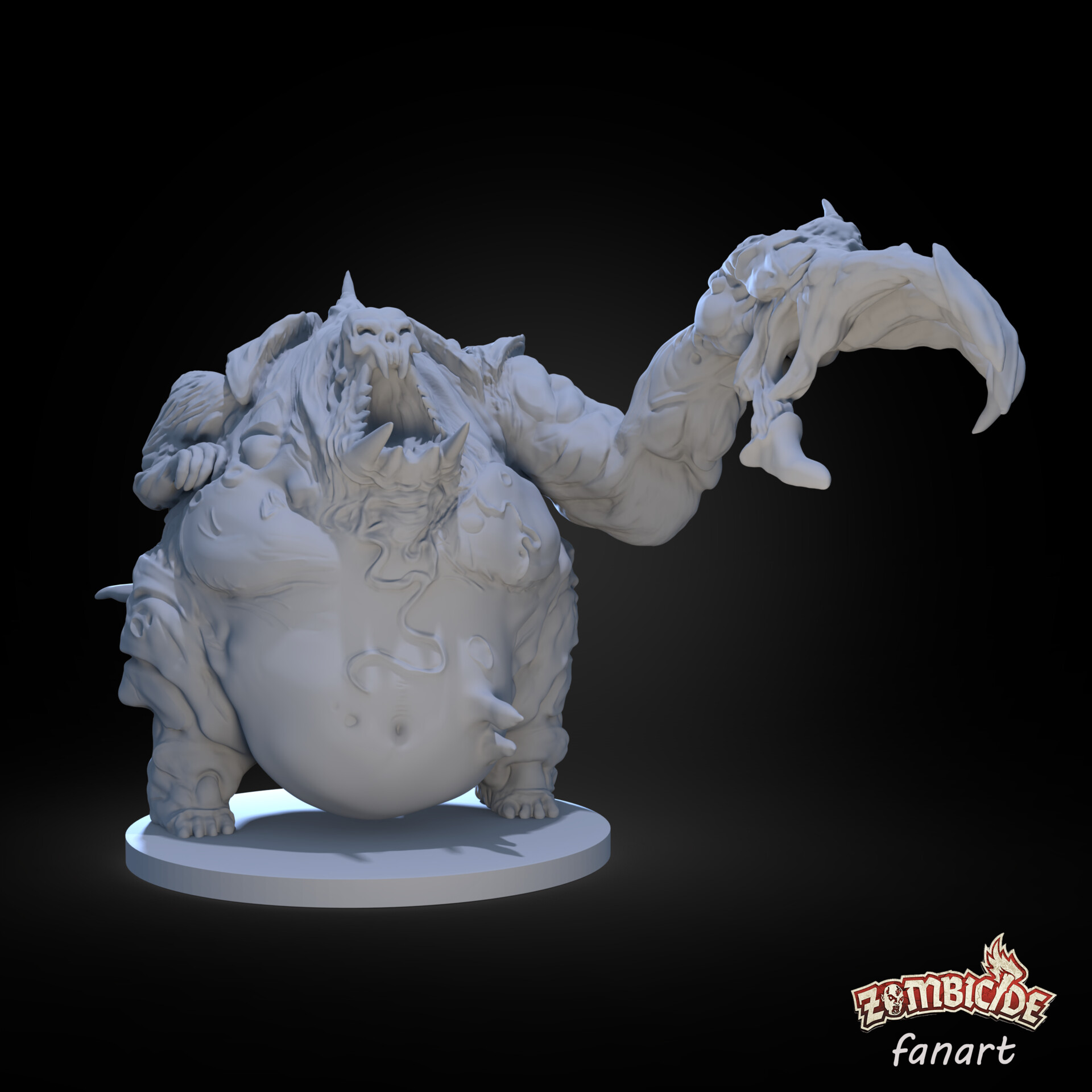 ArtStation - Zombicide fanart bosses miniatures