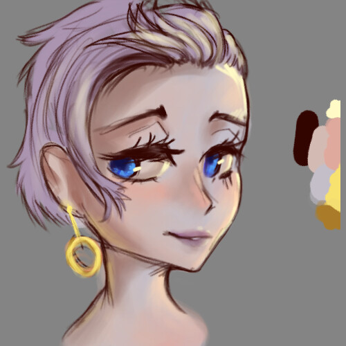 ArtStation - training draw anime face