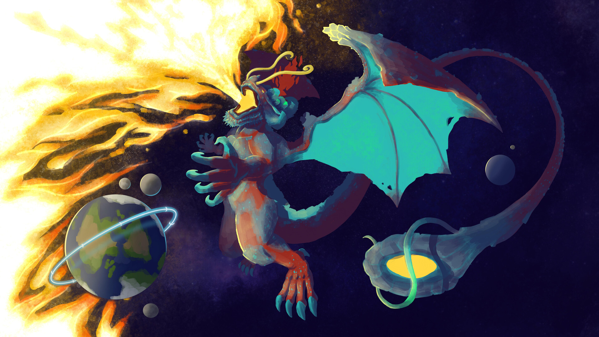ArtStation - Giga Space Dragon