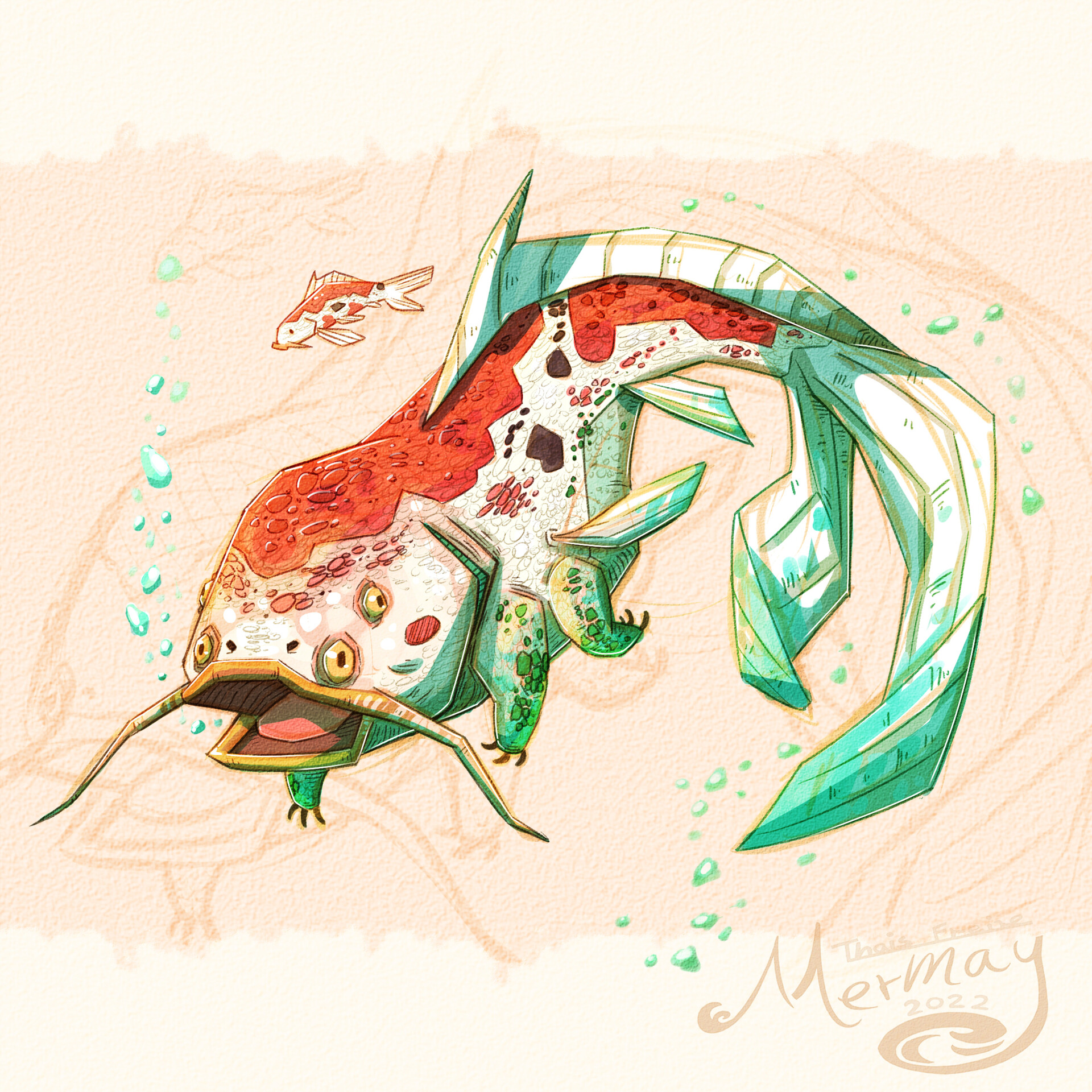 Koi Fish by Thais Freire Sanchez : r/ImaginaryHybrids