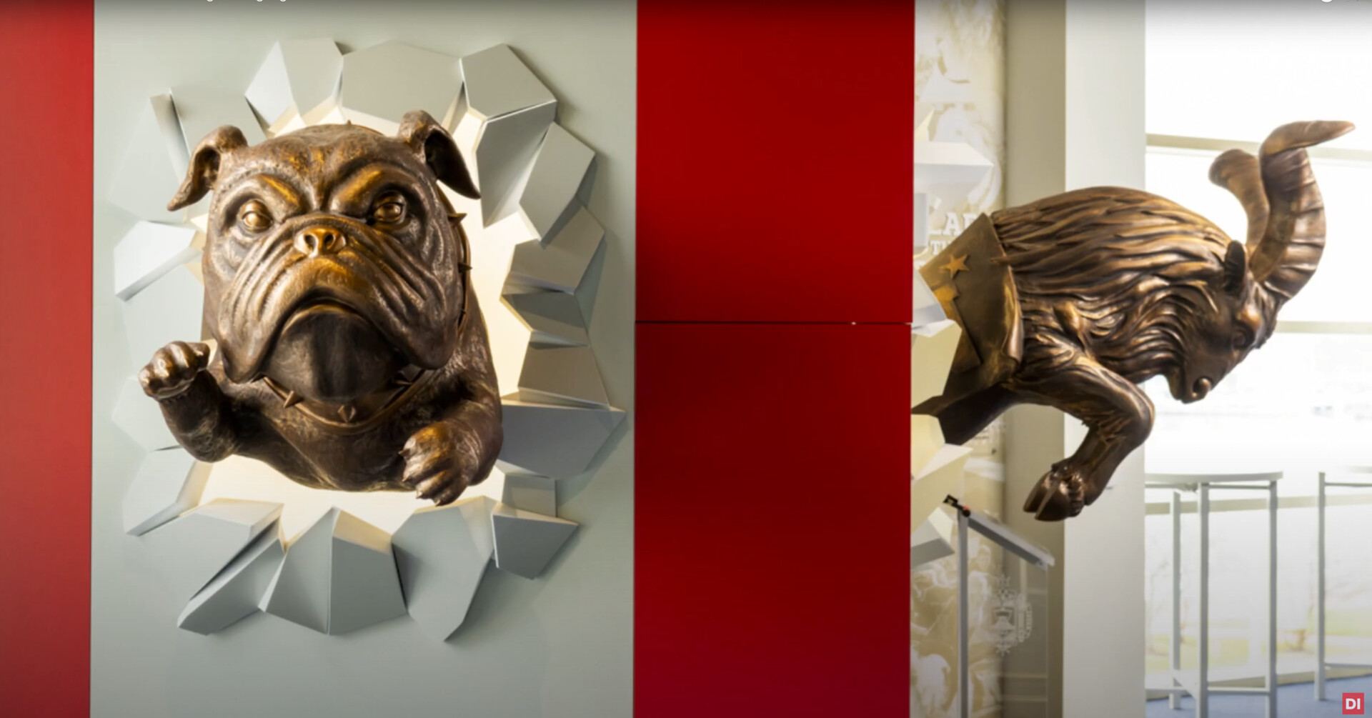 KC Simon - USNA Mascots-Bill the Goat and Chesty the Bulldog Photo Op