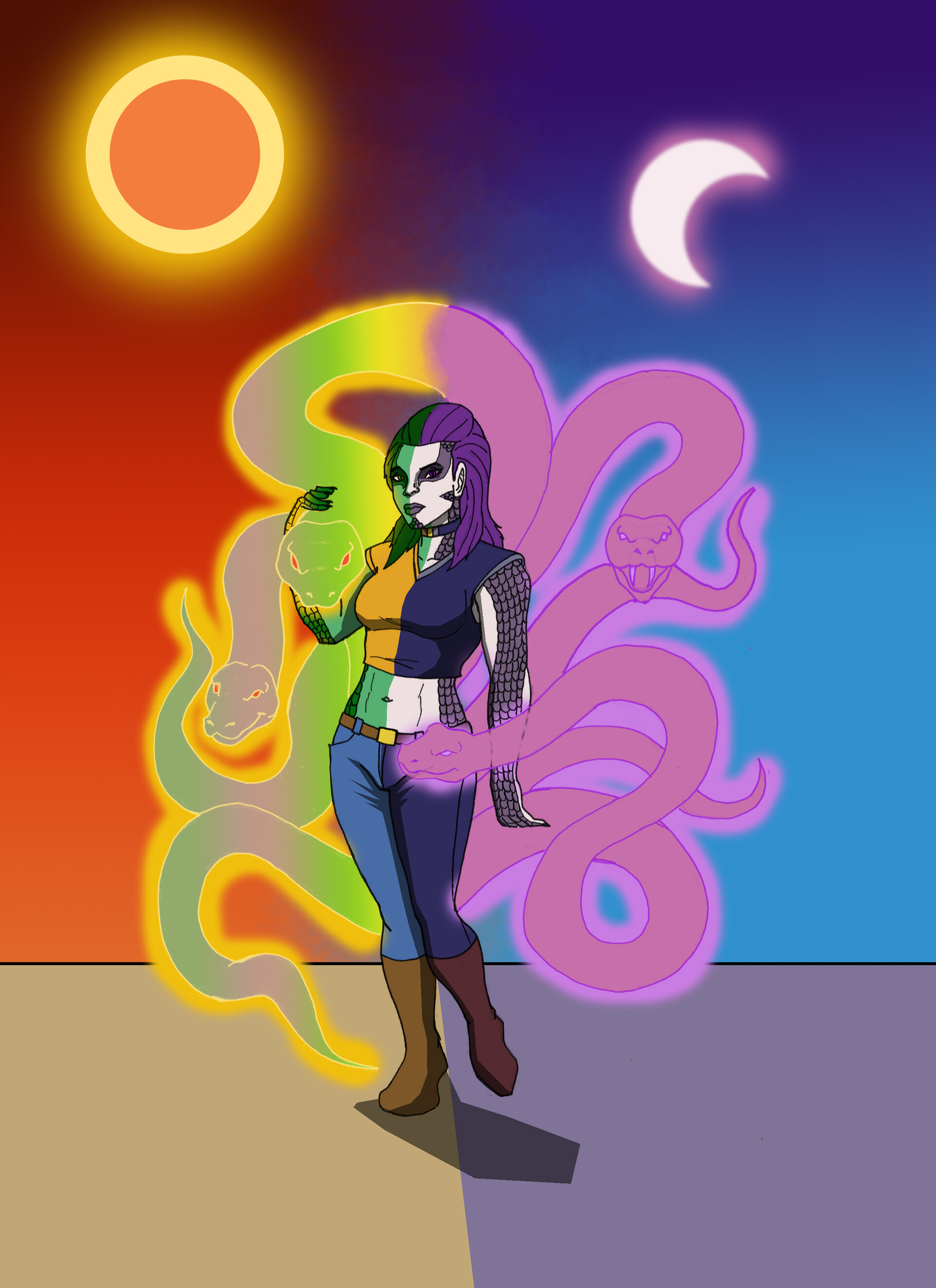 ArtStation - sun and moon Maya