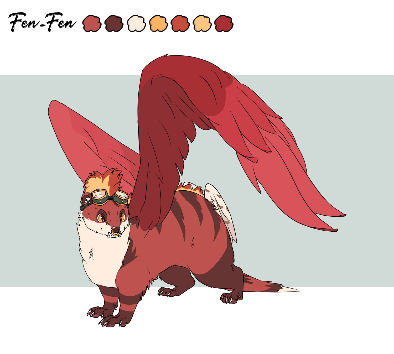 ArtStation - Commission: winged ferret